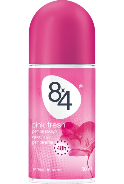 8X4 Pınk Fresh Roll-On 50Ml Kadın 8X4 Pınk Fresh Roll-On 50Ml Kadın