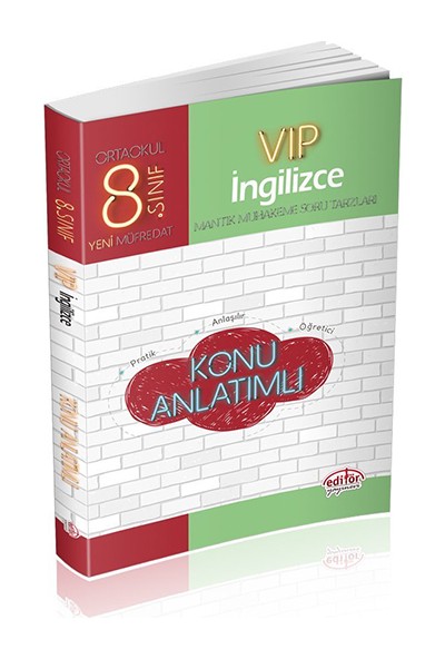 Editör Yayınları 8. Sınıf LGS VIP İngilizce Konu Anlatımlı
