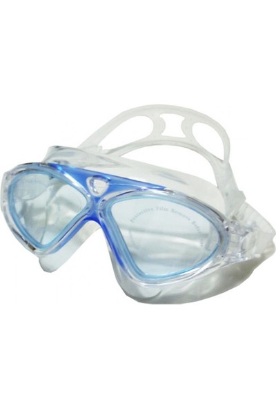 Cosfer CSF-8170M (Mavi) Silikon Yüzücü Gözlüğü Şeffaf Özel Kutuda