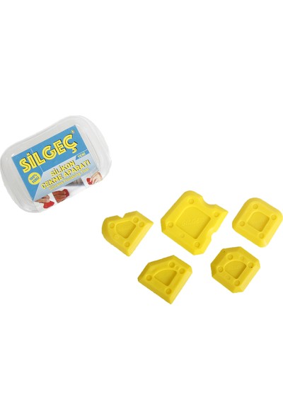 Ege Arge Silgeç Silikon Çekme Ve Düzeltme Aparat Seti 5Parça Kutulu
