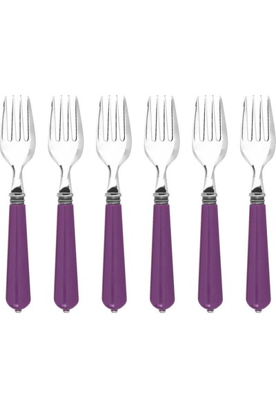 Tantitoni Klasik Mor Tatlı Çatalı Seti