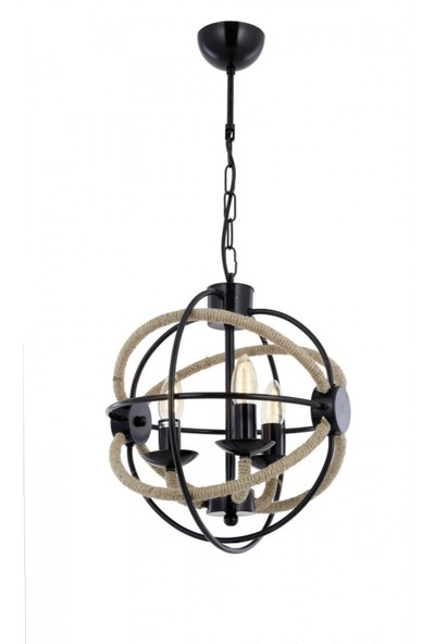 Avonni AV-1551-3BSY Siyah Boyalı Modern Avize Avonni AV-1551-3BSY Siyah Boyalı Modern Avize