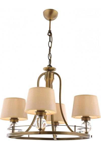 AVONNI AV-1597-4ES Eskitme Kaplama Modern Avize E27 Metal Cam 52cm