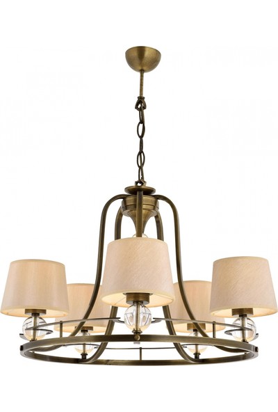 AVONNI AV-1597-5ES Eskitme Kaplama Modern Avize E27 Metal Cam 65cm