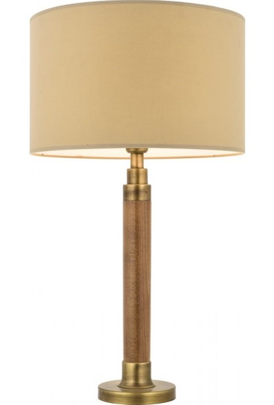 AVONNI HML-9095-1E Eskitme Kaplama Masa Lambası E27 Metal Ahşap 40cm