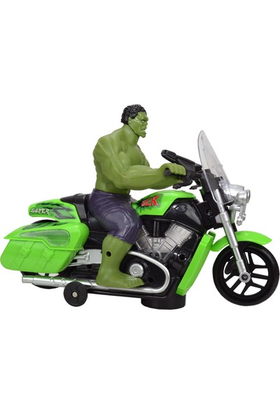 The Avengers Hulk Oyuncak Motosiklet Müzikli Işıklı