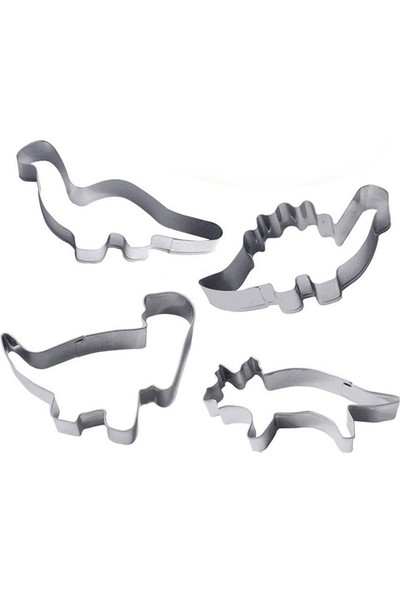 Nar Kalıp Dinözör Kurabiye Kalıbı 4 Lü Set Nar Kalıp Dinözör Kurabiye Kalıbı 4 Lü Set