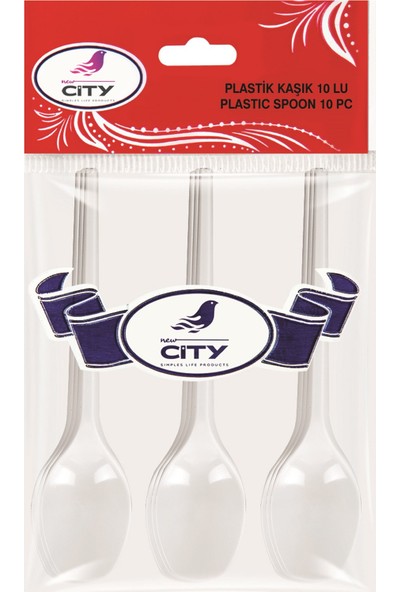 New City Plastik Kaşık 10 Lu