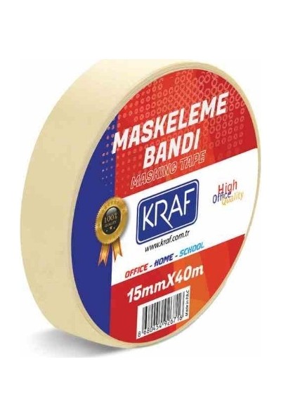 Kraf Maskeleme Bandi 15Mmx40M 4015G