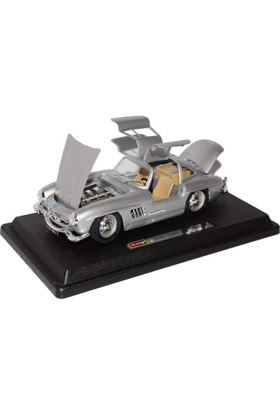 Burago 1/24 Ölçek 1954 Mercedes-Benz 300 SL Klasik Model Araba - Gri Burago 1/24 Ölçek 1954 Mercedes-Benz 300 SL Klasik Model Araba - Gri