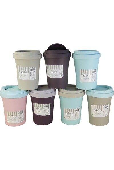 Royelia Plastik Çöp Kovası Kapaklı 2 Lt Asorti