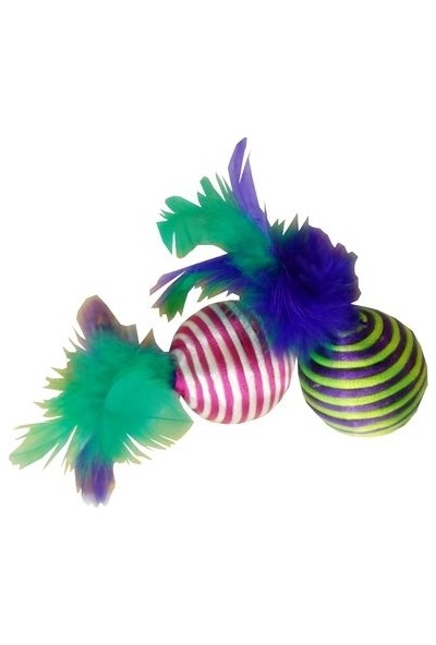 Polo Kedi Oyuncağı Gök Kuşağı Top 3*10 Cm