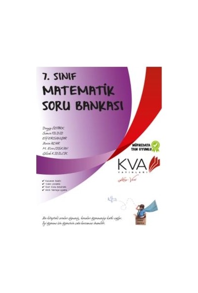 Koray Varol Akademi KVA 7. Sınıf Matematik Soru Bankası
