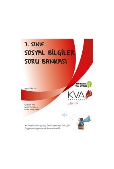 Koray Varol Akademi KVA 7. Sınıf Sosyal Bilgiler Soru Bankası