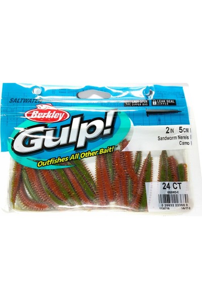 Berkley Gulpsandworm 5 Cm Camokokulu Sılıkon