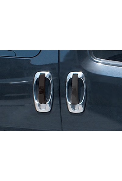 Spider Fiat Doblo 2 Kapı Kolu Çerçevesi 4 Parça Paslanmaz Çelik 2010-2014 Spider Fiat Doblo 2 Kapı Kolu Çerçevesi 4 Parça Paslanmaz Çelik 2010-2014