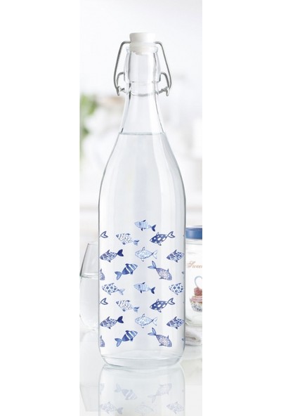 Madame Coco Fish Su Şişesi - Mavi / 1000 ml Madame Coco Fish Su Şişesi - Mavi / 1000 ml