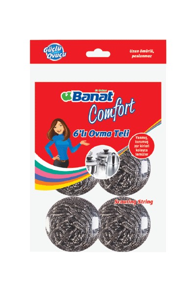 Banat Comfort 6'Lı Bulaşık Ovma Teli