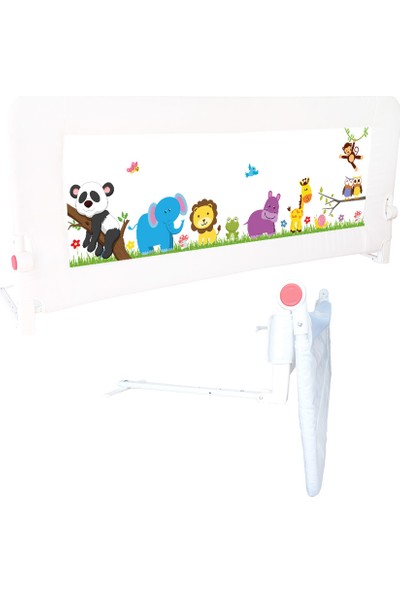 Evokids Animals Jumbo Yatak Bariyeri - Beyaz Evokids Animals Jumbo Yatak Bariyeri - Beyaz