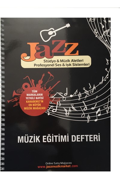 Jazz Solfej Dersleri İçin Kalın Yapraklı Müzik Defteri Jazz Solfej Dersleri İçin Kalın Yapraklı Müzik Defteri