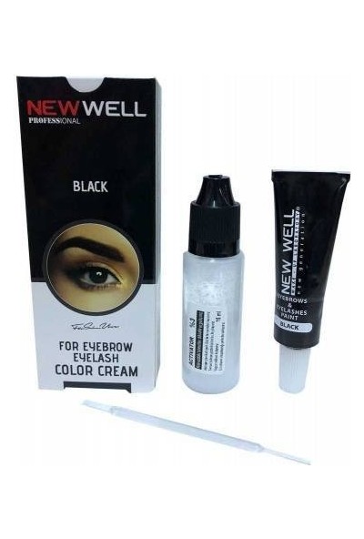 New Well Makeover Black Kaş Kirpik Boyası Siyah