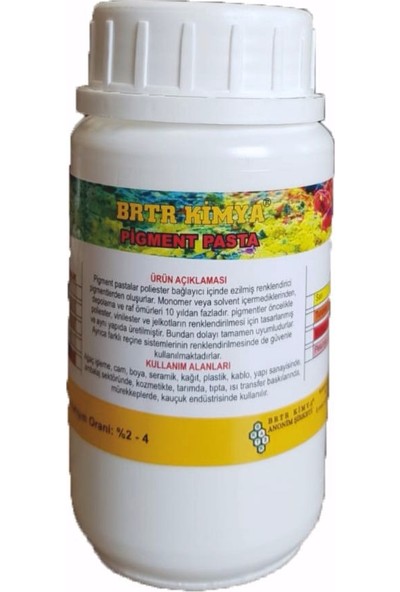 Brtr Kimya Pigment Pasta 100 Gr Brtr Kimya Pigment Pasta 100 Gr