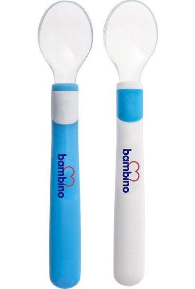 Bambino Silikon İkili Kaşık Mavi