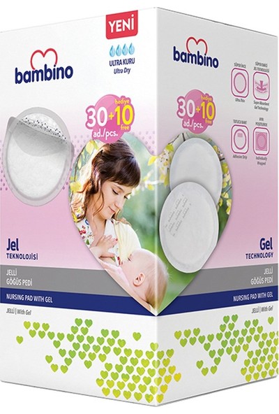 Bambino Jelli Göğüs Pedi 40'lı