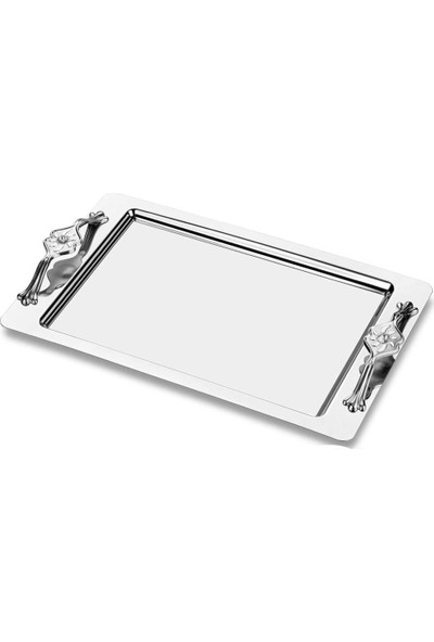 Hira Çelik Servis Tepsisi Çay Tepsisi