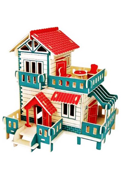 Piramigo 3D Büyük Ahşap Çiftlik Evi Maketi Piramigo 3D Büyük Ahşap Çiftlik Evi Maketi