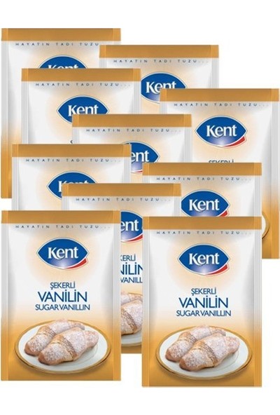 Kent Şekerli Vanilin 10 Lu 10'Lu Paket