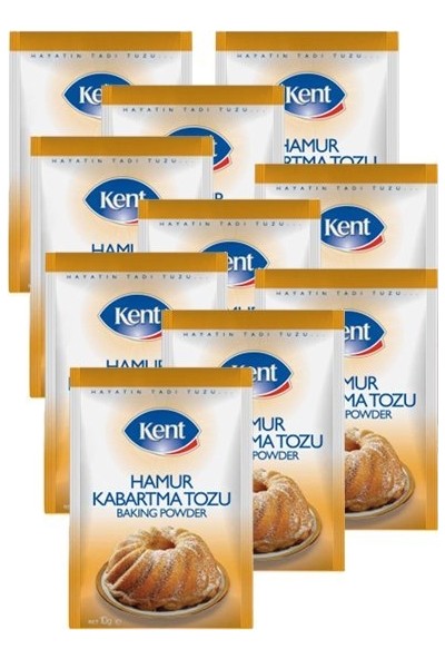 Kent Hamur Kabartma Tozu 5 Li 10'Lu Paket