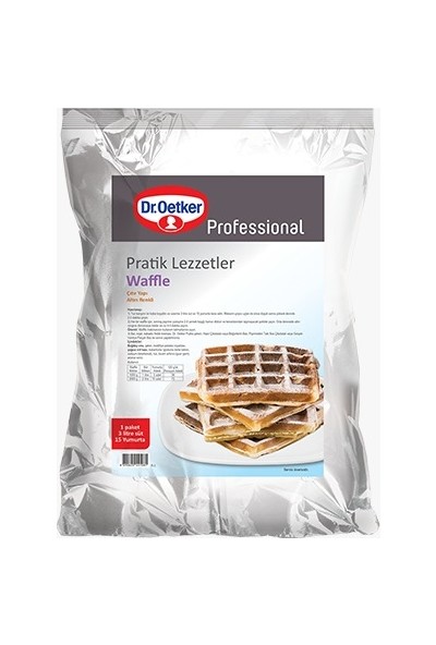Dr. Oetker Profesyonel Waffle Karışımı 3 kg Dr. Oetker Profesyonel Waffle Karışımı 3 kg