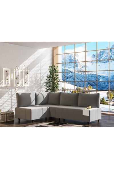 Evdemo Asude Köşe Takımı Gri