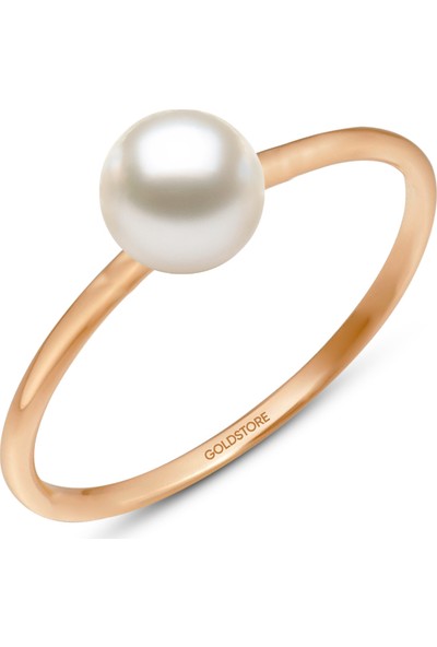 Goldstore 14 Ayar Altın İnci Yüzük Grf43302
