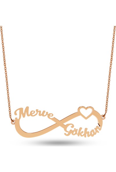 Goldstore 14 Ayar Altın Sonsuzluk İsim Kolye Pnj42261