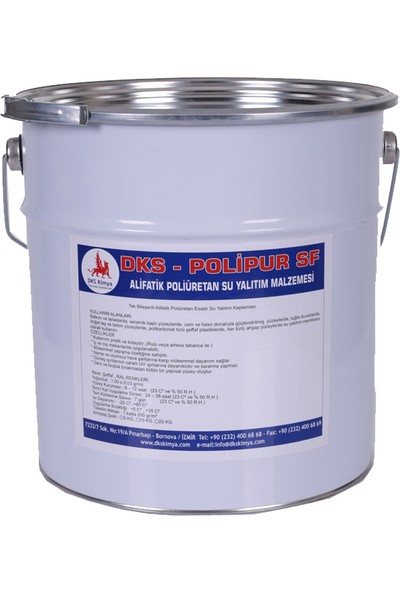 Dks Polipur Sf - Likit Şeffaf , Poliüretan Su Yalıtım Ve Zemin Kaplaması 5 Kg