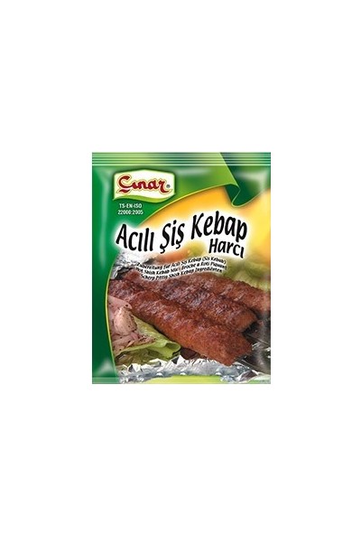 Çınar Acılı Şiş Kebap Harcı 75 gr x 5 adet Çınar Acılı Şiş Kebap Harcı 75 gr x 5 adet