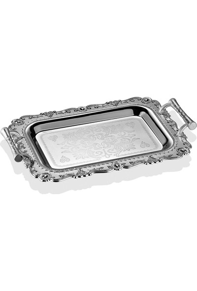 Alara Gümüş Tepsi, Kararmaz Orta Boy. S2208.2G