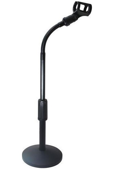 Gold Audio Ms27 Masa Üstü Spiralli Kürsü Mikrofon Sehpası Siyah Gold Audio Ms27 Masa Üstü Spiralli Kürsü Mikrofon Sehpası Siyah