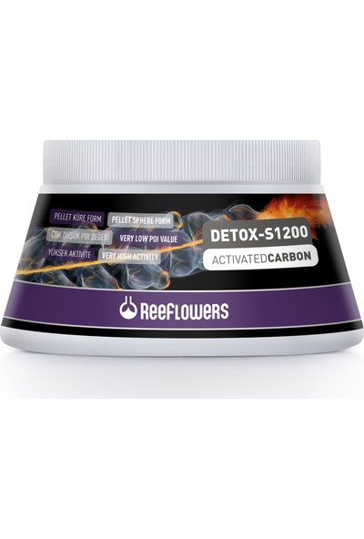 ReeFlowers Detox S1200 Pellet Aktif Karbon 250 ml 190 gr ReeFlowers Detox S1200 Pellet Aktif Karbon 250 ml 190 gr