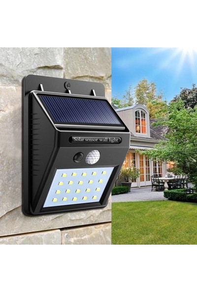 Solar Güneş Enerjili Şarj Olabilen 20 Ledli Bahçe Lambası Solar Güneş Enerjili Şarj Olabilen 20 Ledli Bahçe Lambası