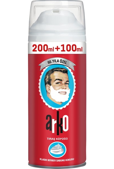 Arko 60. Yıl Özel Klasik Berber Sabunu Kokulu Tıraş Köpüğü 300 ml Arko 60. Yıl Özel Klasik Berber Sabunu Kokulu Tıraş Köpüğü 300 ml