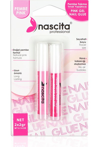 Nascita Pembe Takma Tırnak Yapıştırıcısı 2x2 gr