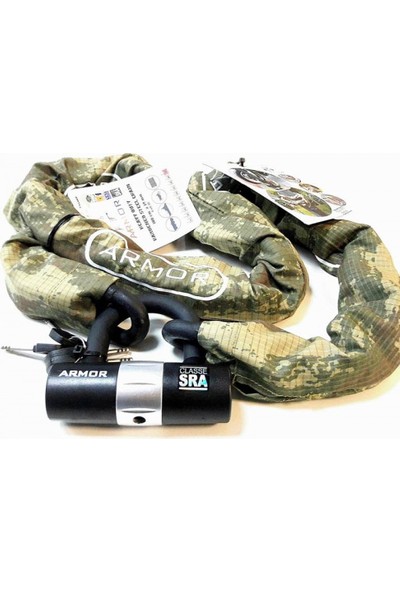 Armor 710 MV Military Çelik Zincir + U Bar Kilit Armor 710 MV Military Çelik Zincir + U Bar Kilit