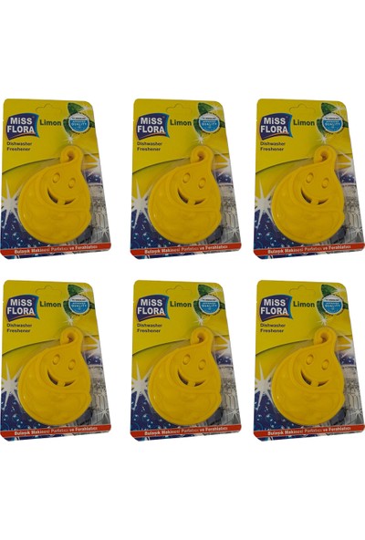 Miss Flora Bulaşık Makinası Parlatıcı Ve Ferahlatıcı 6 Adet