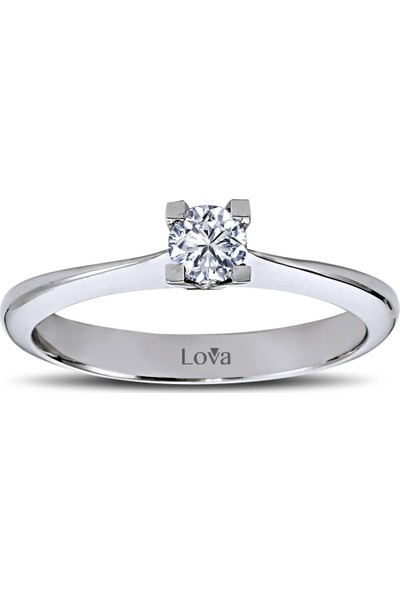 Lova G Renk 0,24 Karat Pırlanta Tektaş Yüzük 1010002