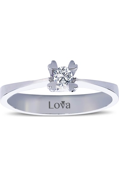 Lova G Renk 0,12 Karat Pırlanta Tektaş Yüzük 1010041