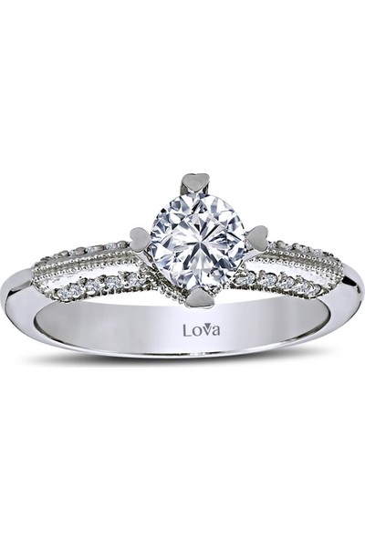 Lova Toplam 0,66 Karat Pırlanta Tektaş Yüzük 1010057