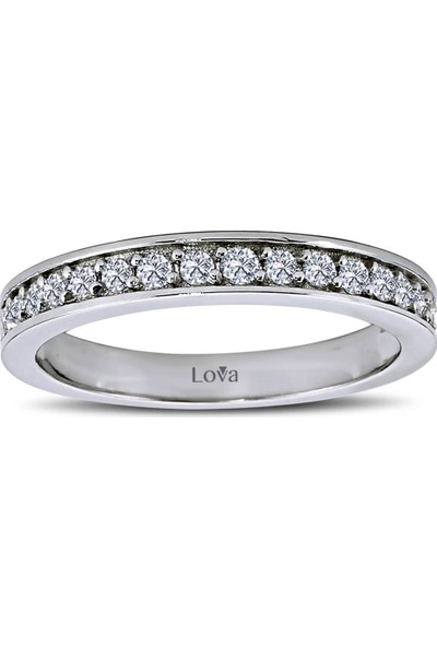 Lova 0,30 Karat Pırlanta Yarımtur Yüzük 1010068
